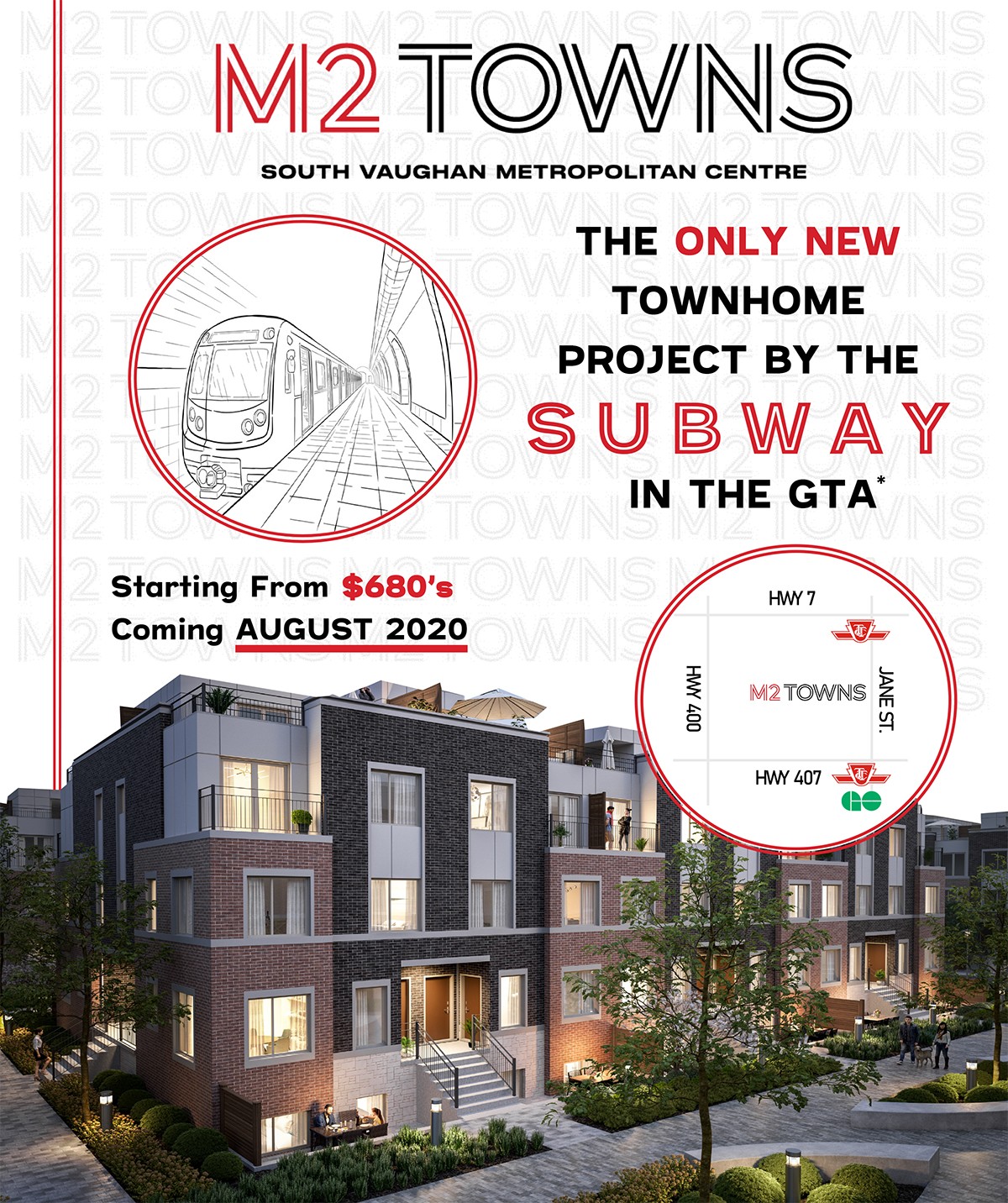 M2 Towns - Vaughan Metropolitan Centre • Priority VIP Pricing, Floor-Plans