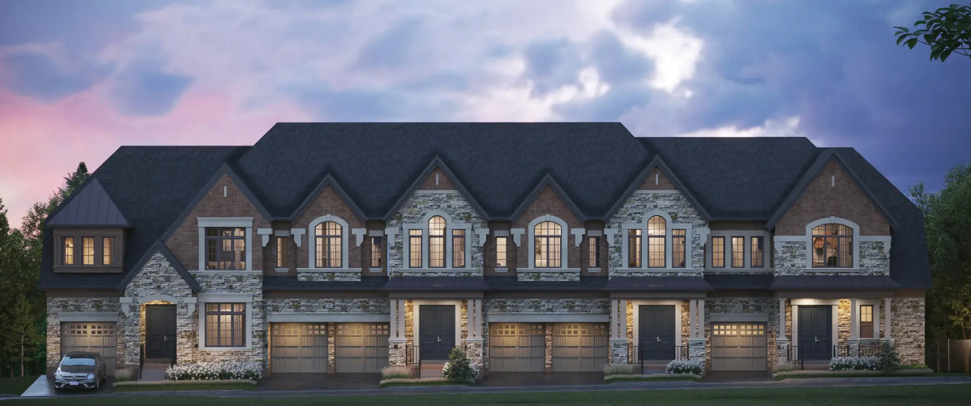 The Manors at Pine Valley Townhomes in Thornhill by Gold Park Homes
